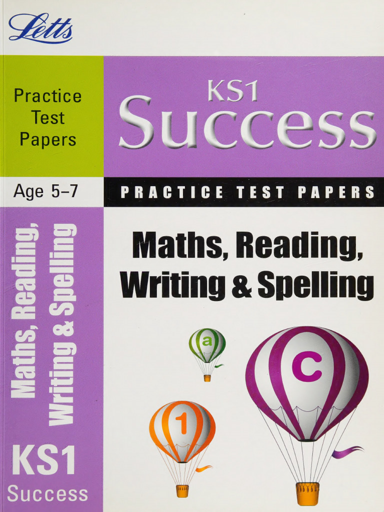 KS1 Maths, Reading, Writing Spelling Practice Test Papers | PDF