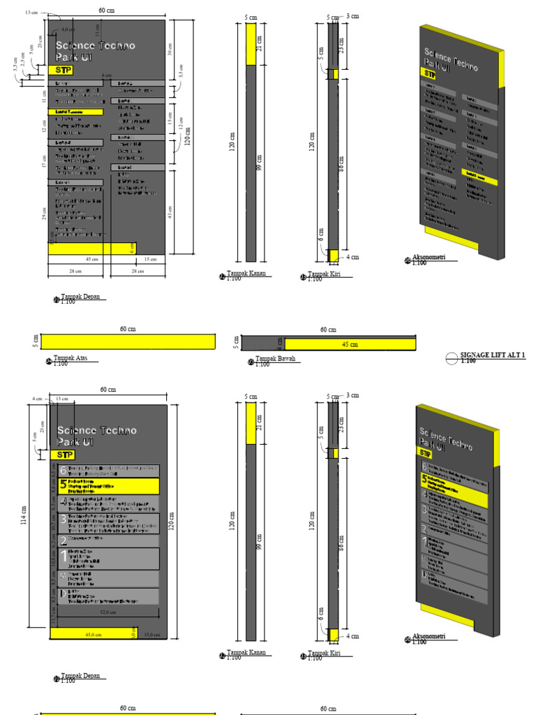 Signage and Dimensions Overview | PDF