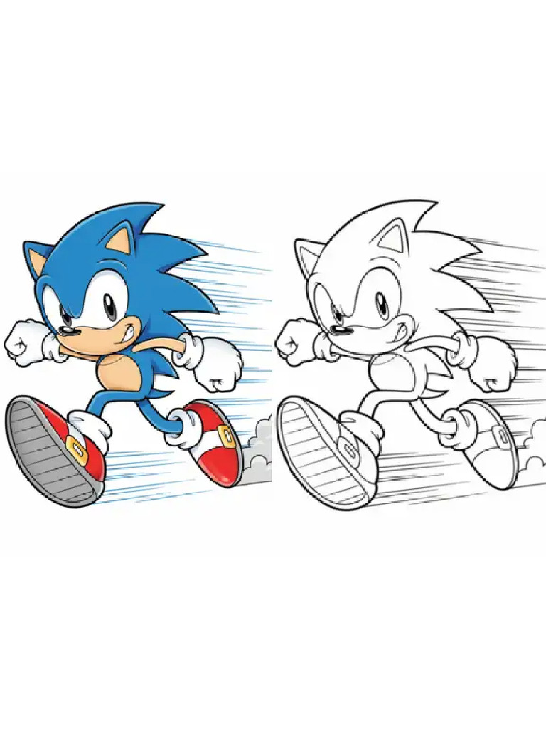 Sonic Coloring Pages | PDF
