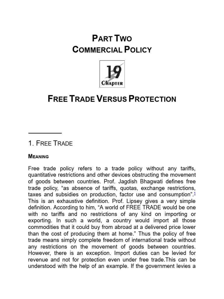 Free Trade vs. Protectionism Explained | PDF | Tariff | Free Trade