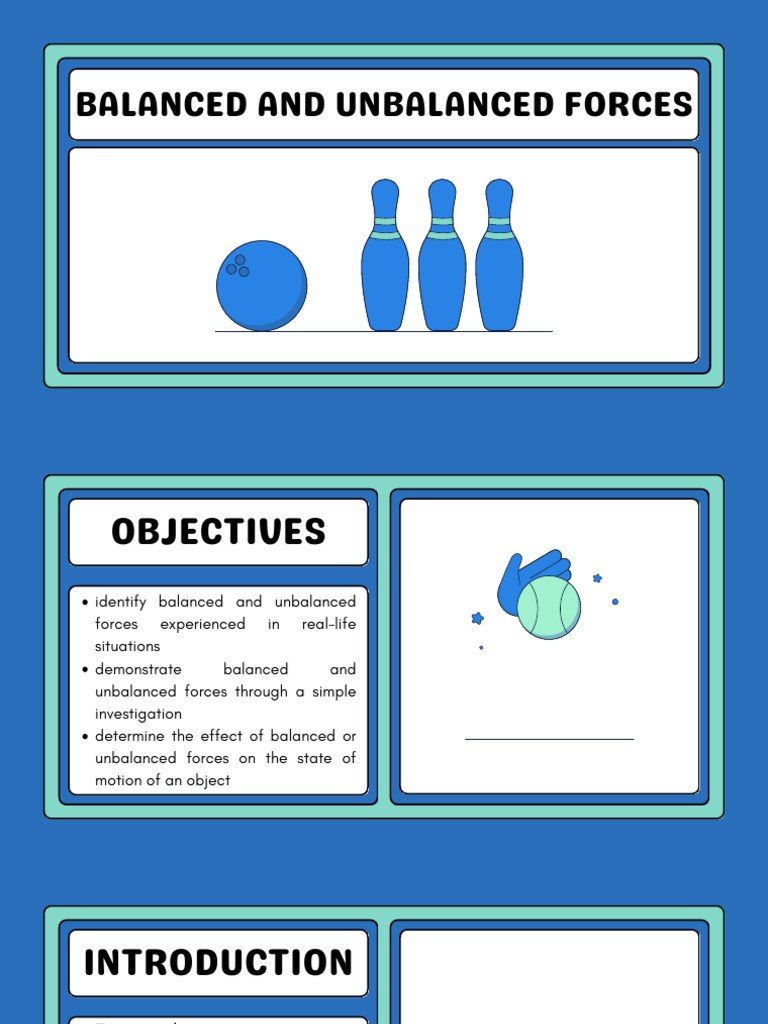 Understanding Balanced vs Unbalanced Forces | PDF