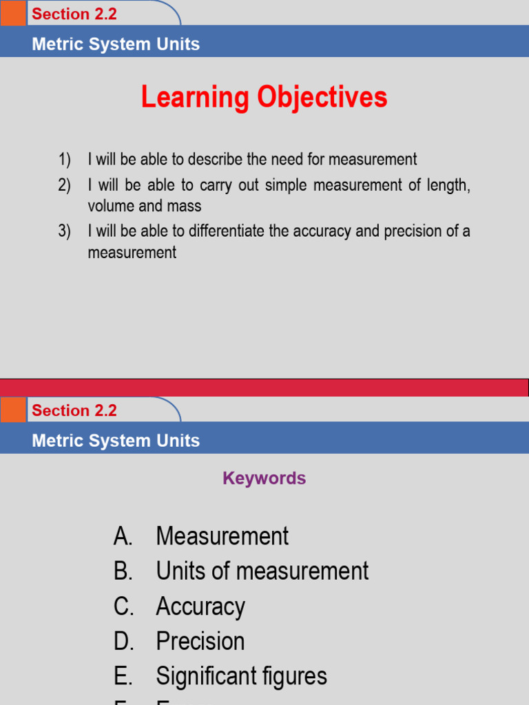Lessons On Measurement | PDF | Significant Figures | Accuracy And Precision