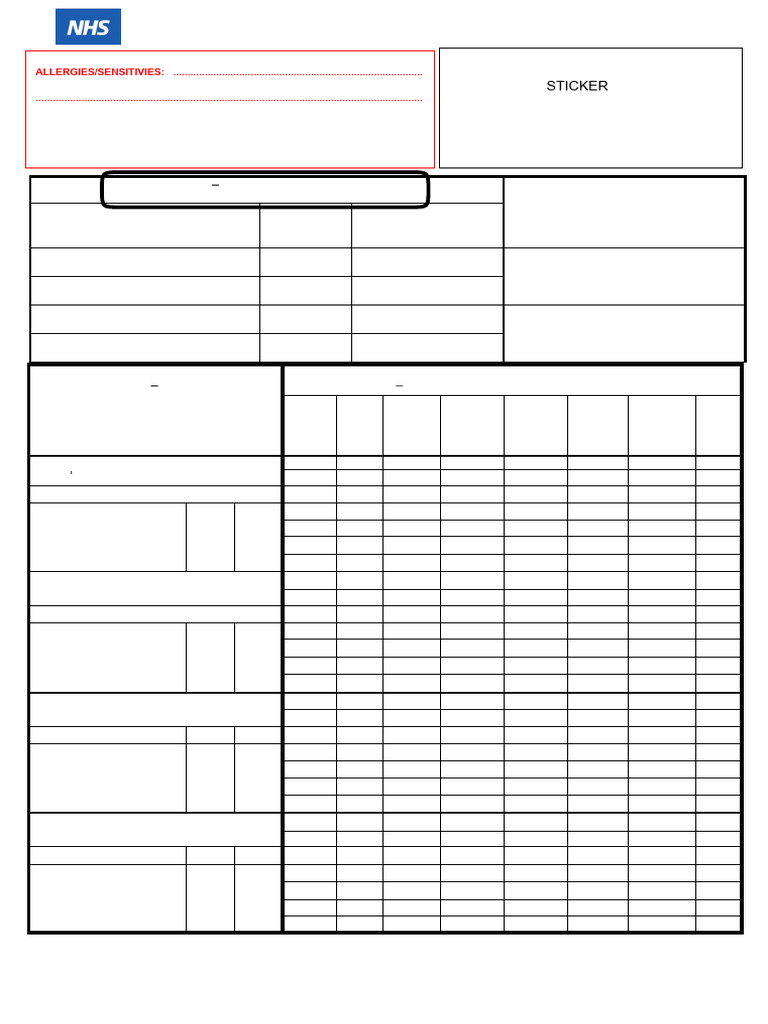 Form - ADT - Sample Syringe Driver Chart - DC15773 | PDF | Prescription ...