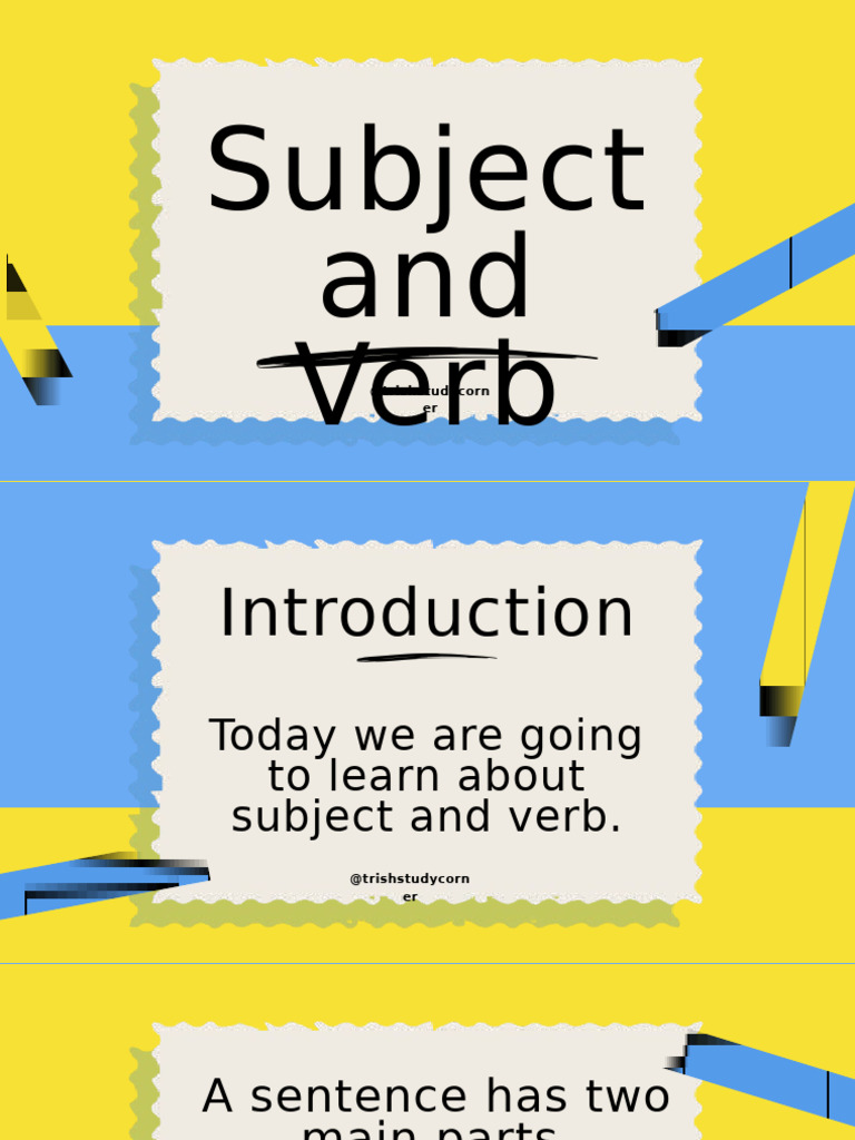 Grammar 02, Subject and Verb | PDF