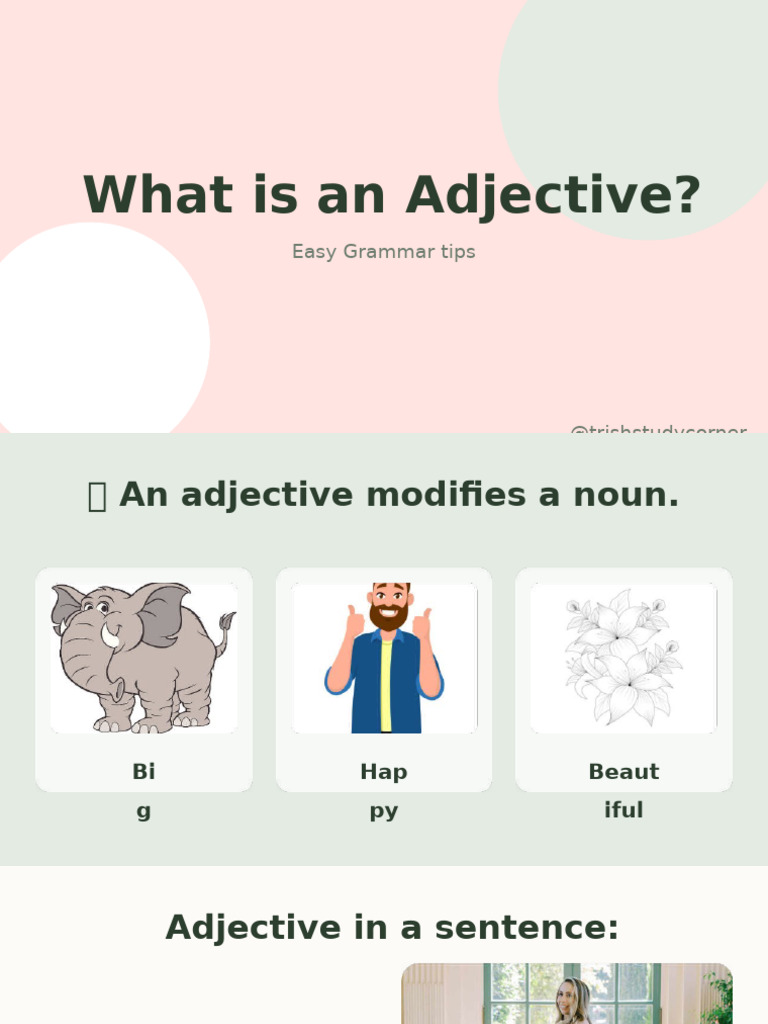 English Grammar - Adjectives | PDF