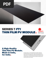 First Solar Series 7 TR1 Module Specs | PDF | Photovoltaics | Solar Panel