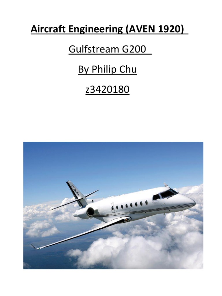 Gulfstream G 200 | PDF | Drag (Physics) | Flap (Aeronautics)