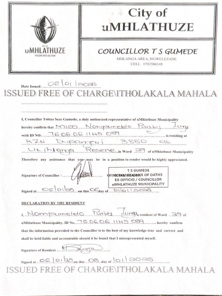 Proof of Residence | PDF