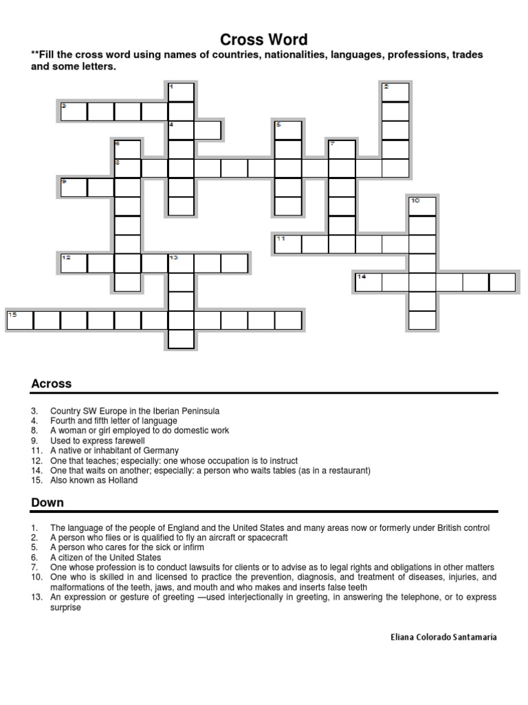 Cross Word | PDF | Health Care | Health Sciences