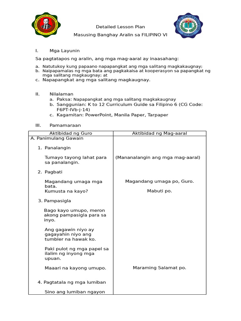 Filipino 6 LP5 Q4 | PDF