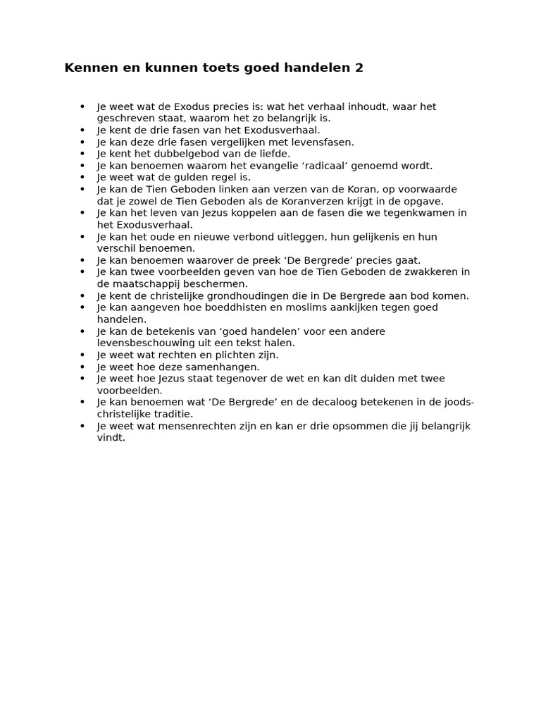 Kennen en Kunnen Toets 2 (1) | PDF