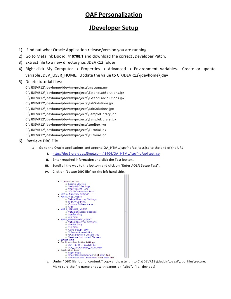 OAF Personalization - Getting Started With JDeveloper | PDF | Computer File | Operating System ...