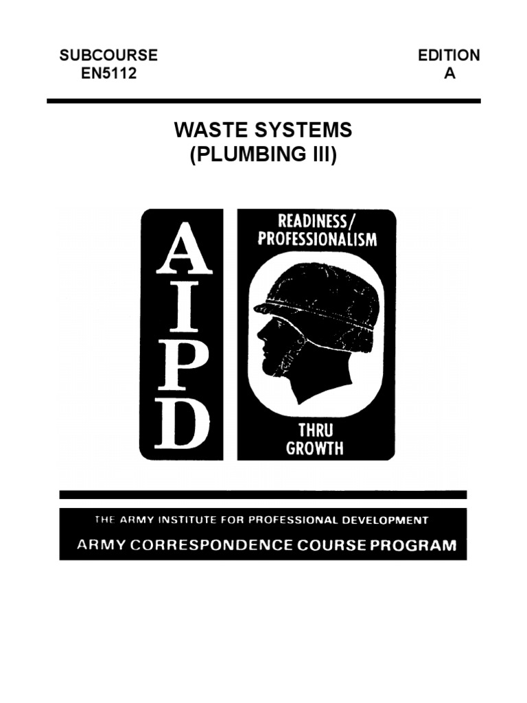 ARMY Plumbing III - Waste Systems EN5112 102 Pages | PDF | Technology ...