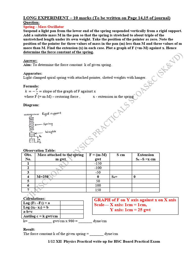 HSC Physics Practical Guide: Experiments | PDF | Voltage | Electricity