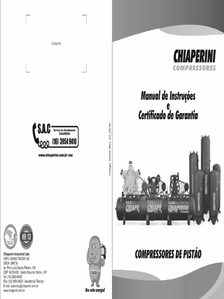 Manual Compressor de Ar | PDF