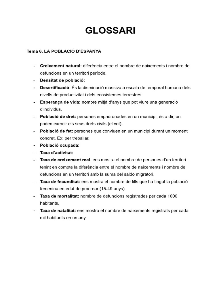 GLOSSARI | PDF