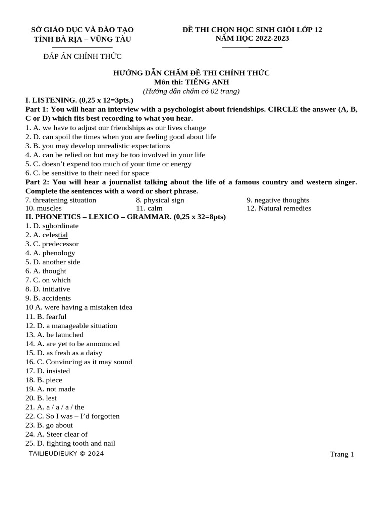 Official Grade 12 English Exam Guide | PDF