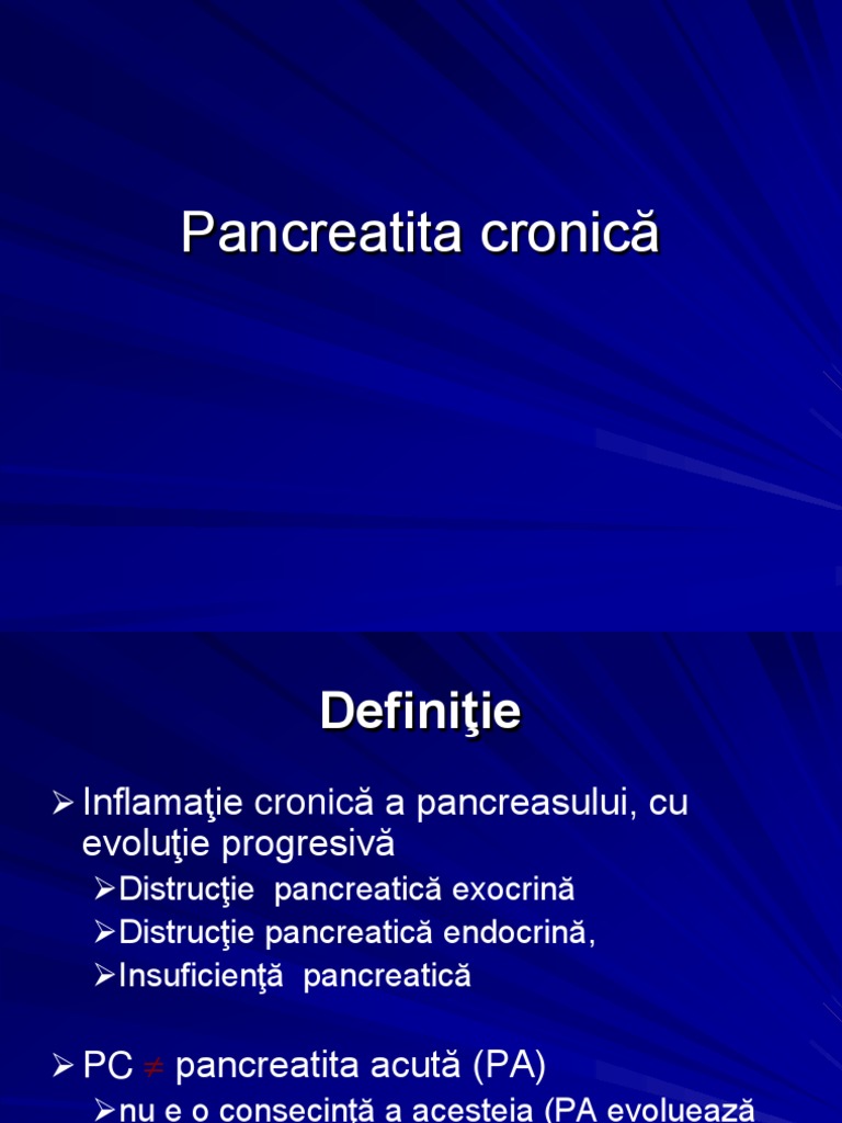 Pancreatita Cronica | PDF