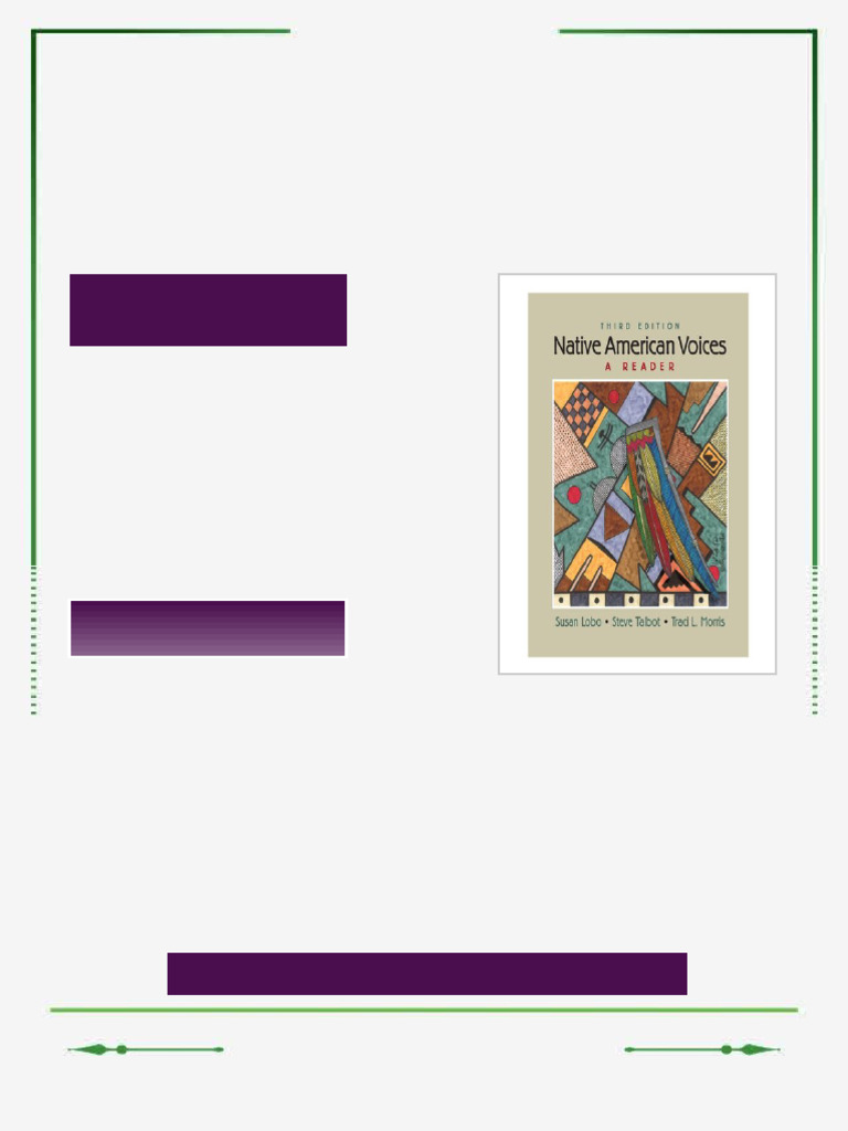 Native American Voices A Reader 3rd Edition Susan Lobo eBook complete ...