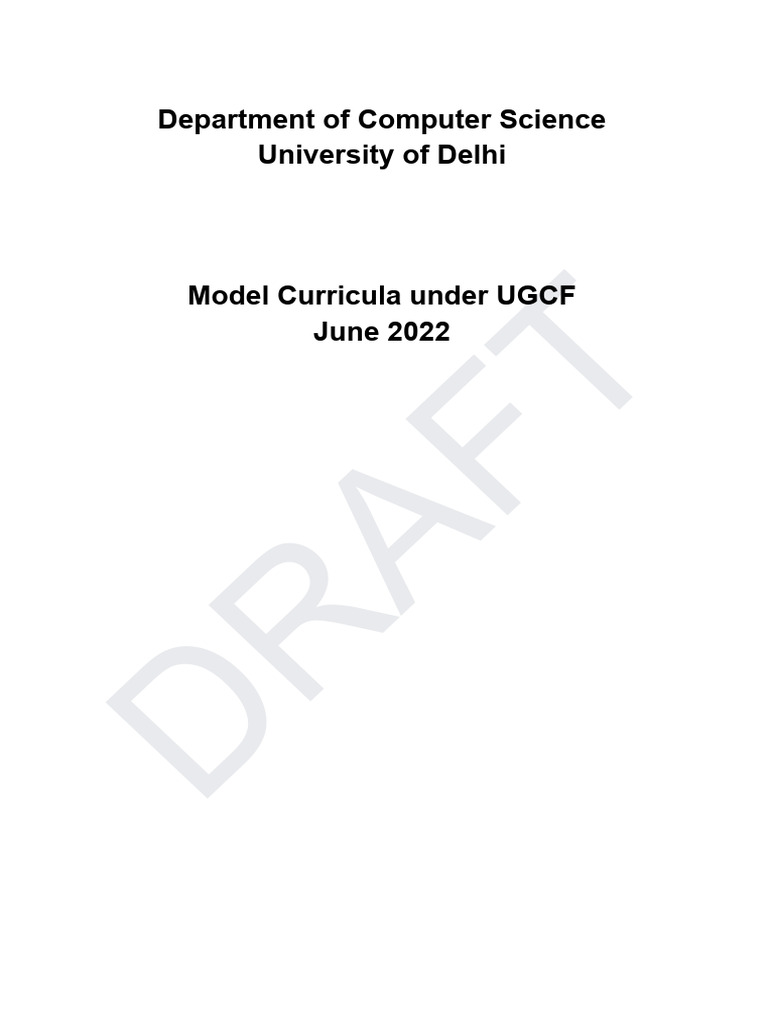 Computer Science Course Module | PDF | Databases | Computer Network