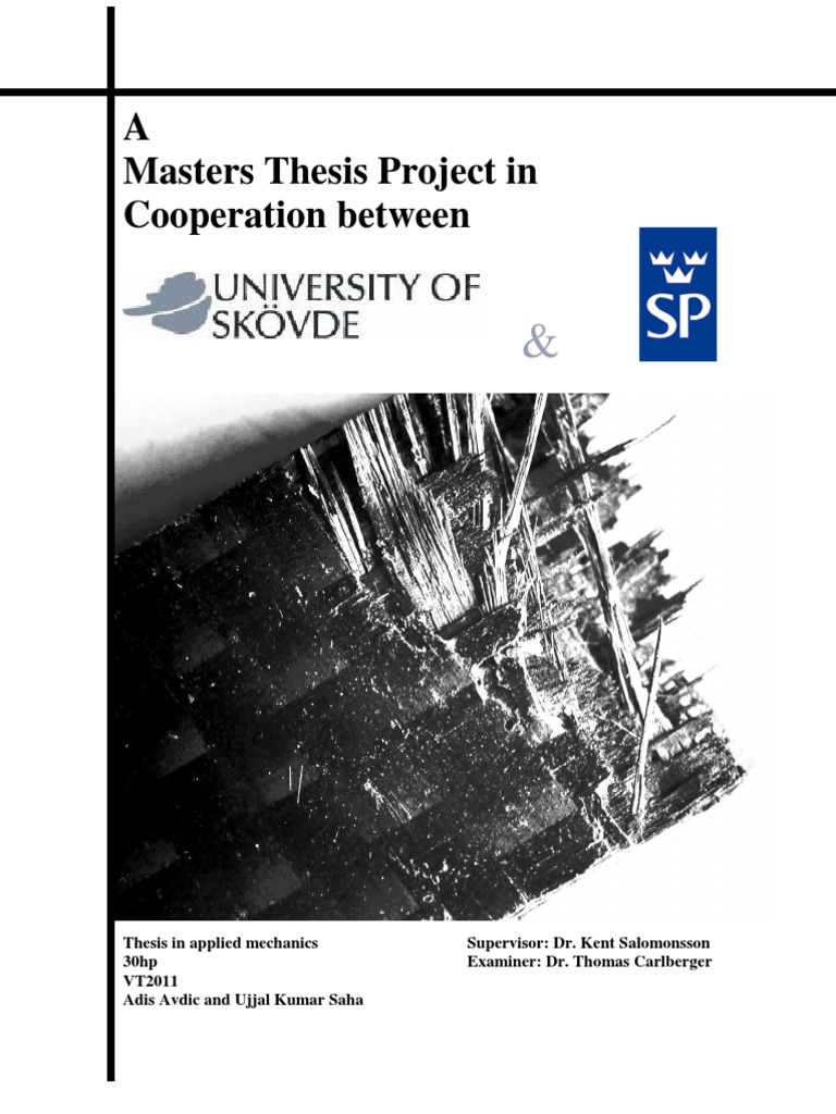 A Masters Thesis Project in Cooperation Between | PDF | Composite ...