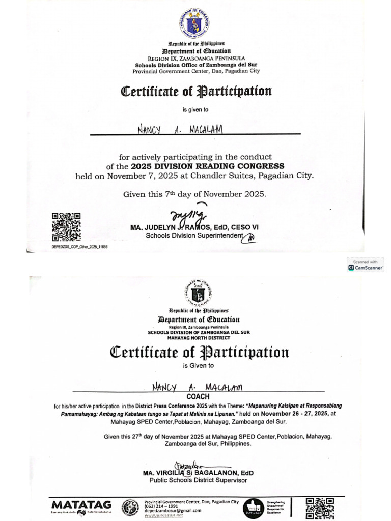 Certificates | PDF
