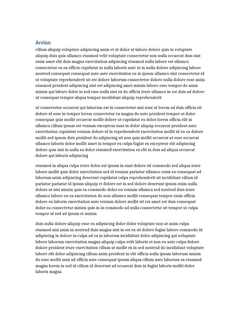 Arvion | PDF