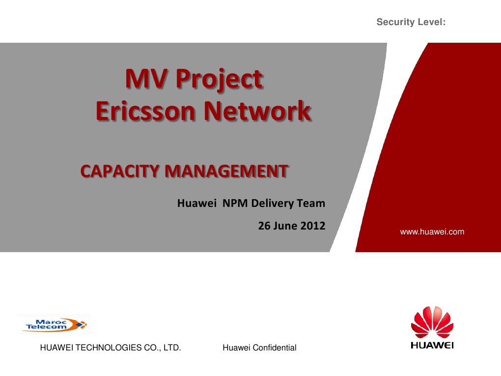 MV Project Ericsson Network: Capacity Management | PDF | Network ...