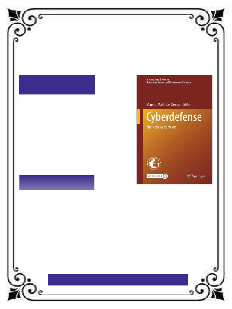 Cyberdefense The Next Generation 2nd Edition Marcus Matthias Keupp Ed ...