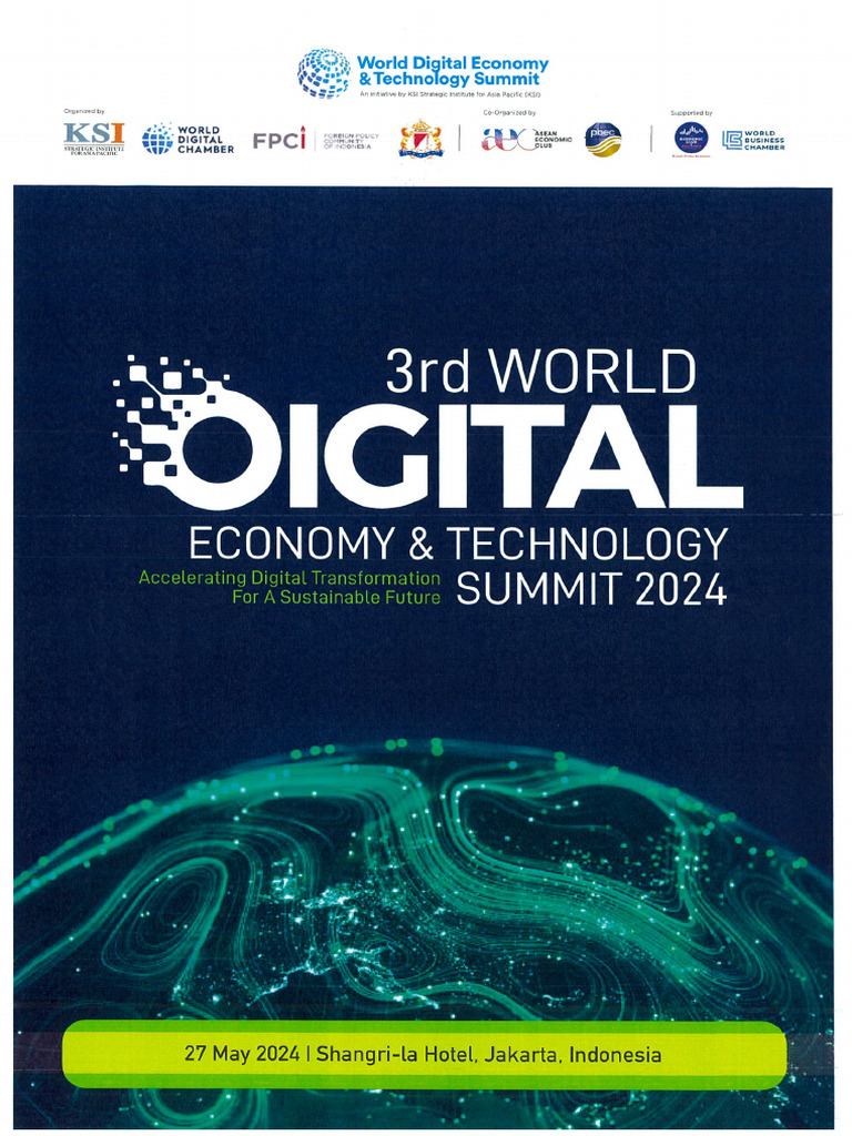 World Digital Economy & Technology Summit Programme - 27 May 2024 ...