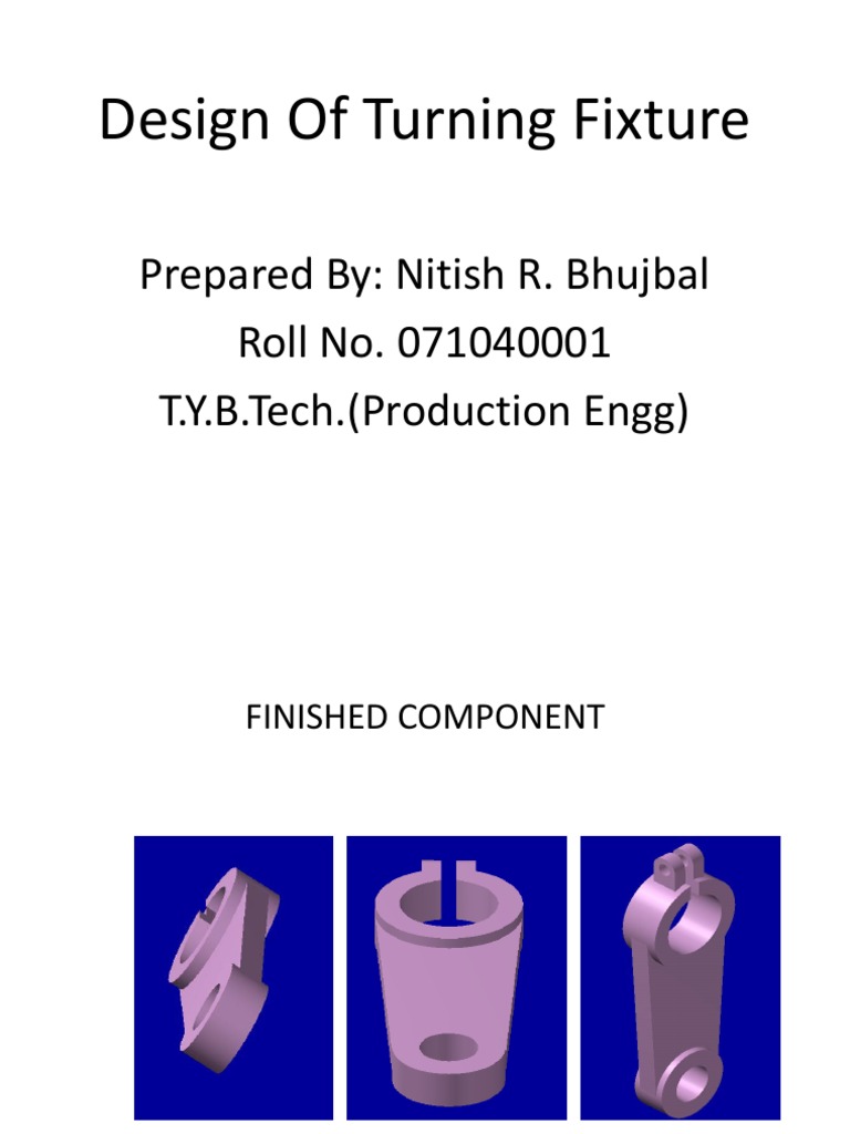 Design of Turning Fixture | PDF