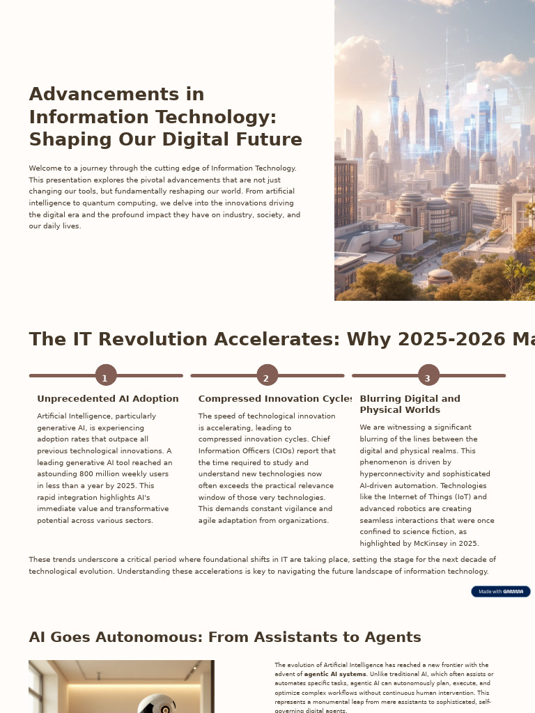 IT Innovations Shaping Our Future | PDF | Artificial Intelligence ...