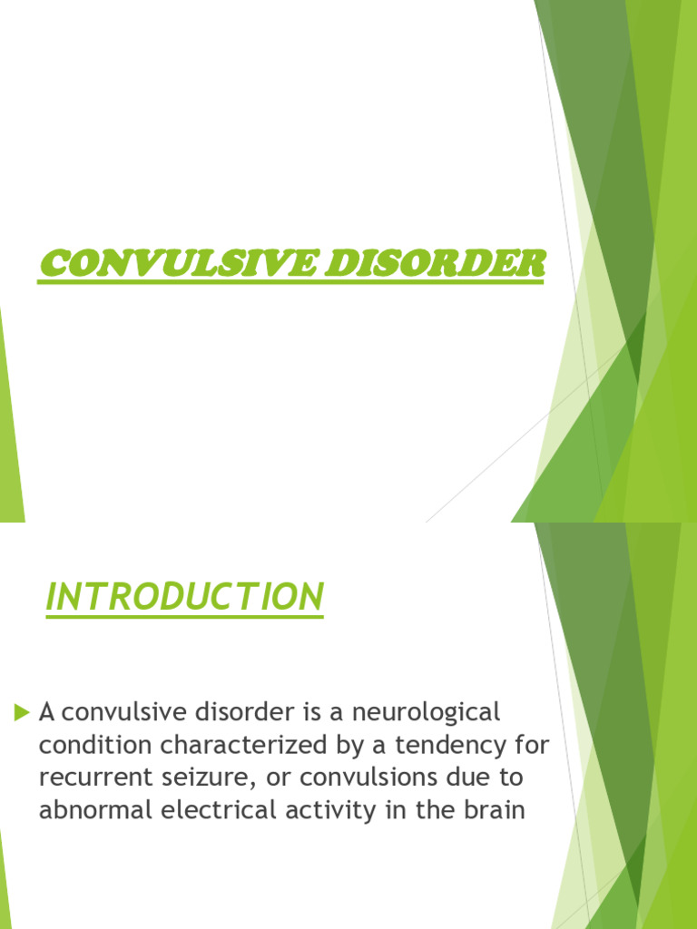 Convulsive Disorders | PDF | Clinical Medicine | Diseases And Disorders