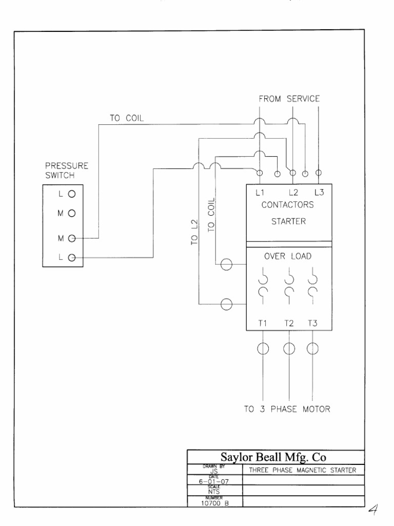 3 Ph Mag Starter Wiring | PDF