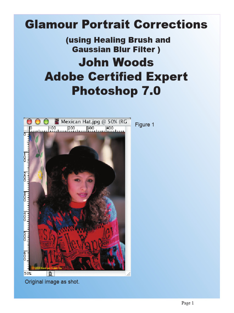 Glamour Portrait | PDF | Adobe Photoshop | Image Processing