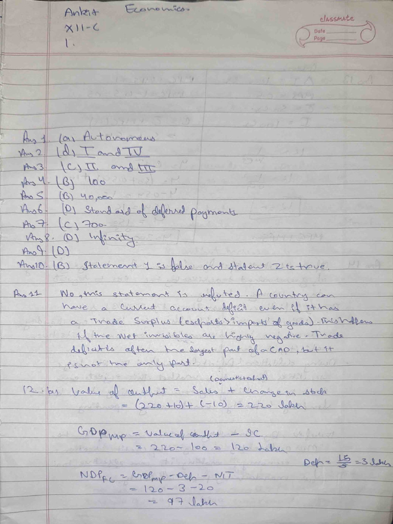 Eco Practice Paper | PDF