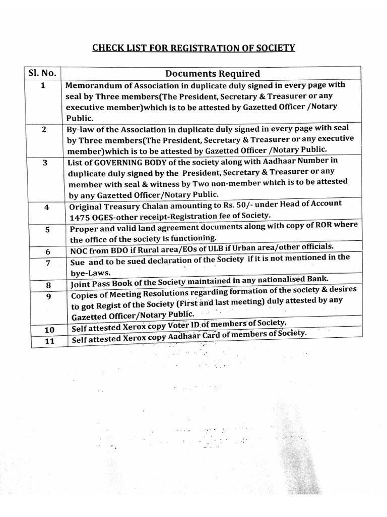Check List 1 | PDF