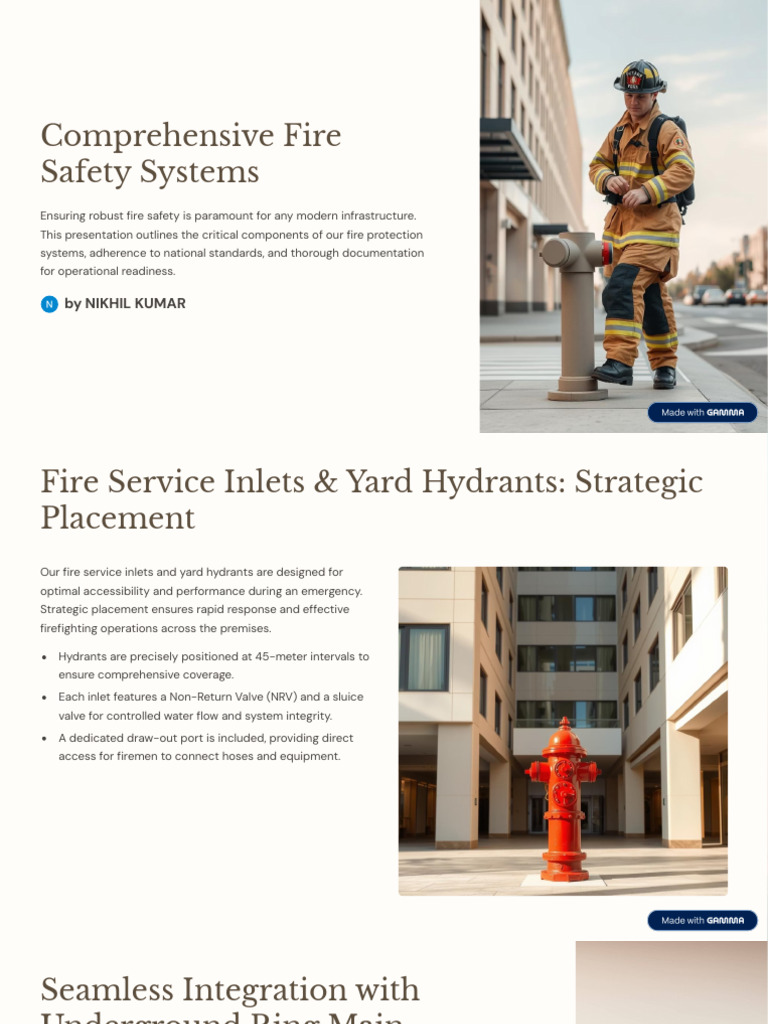 Fire Safety Systems Overview and Compliance | PDF | Safety
