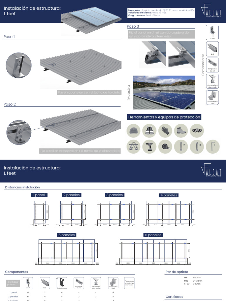 Manual Instalacion Estructura Cubierta Metalica Falcat | PDF ...