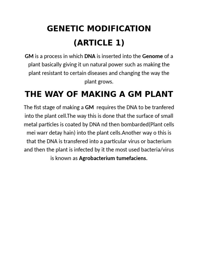 Science Project Article 1 | PDF