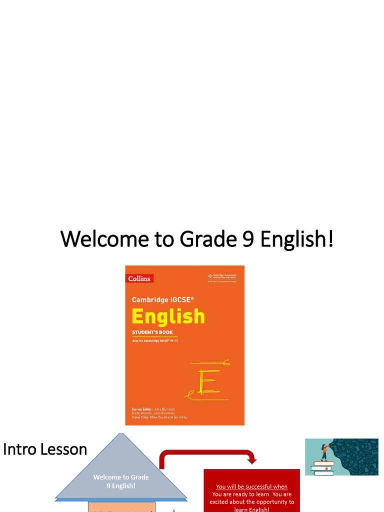 Grade 9 English Class Overview | PDF | Goal | Goal Setting