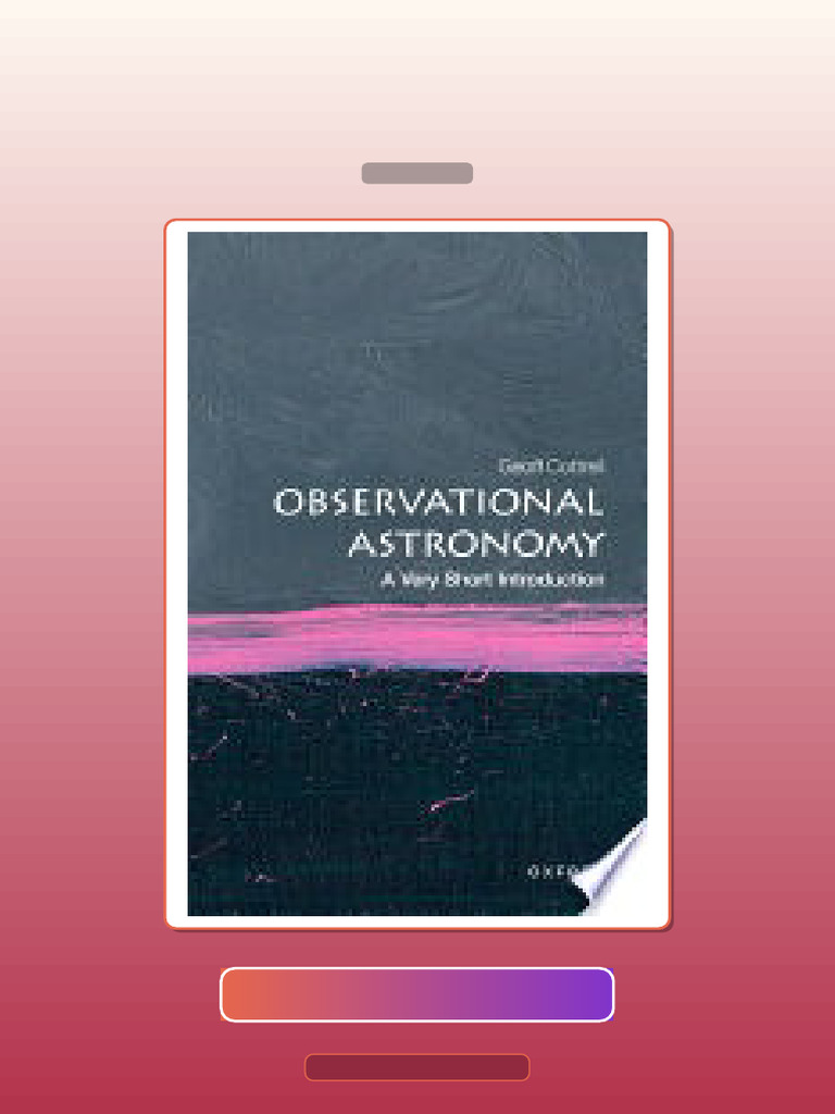 Test Bank for Observational Astronomy Very Short Introduction 1st ...