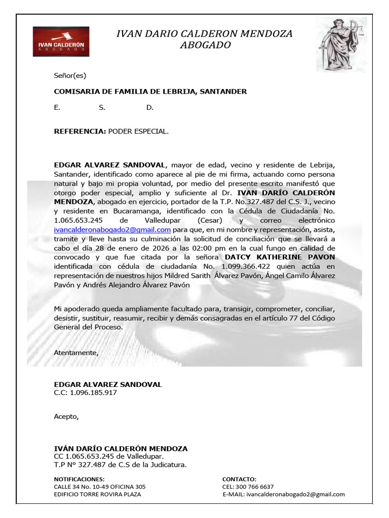 PODER Edgar Comisaria (2) | PDF