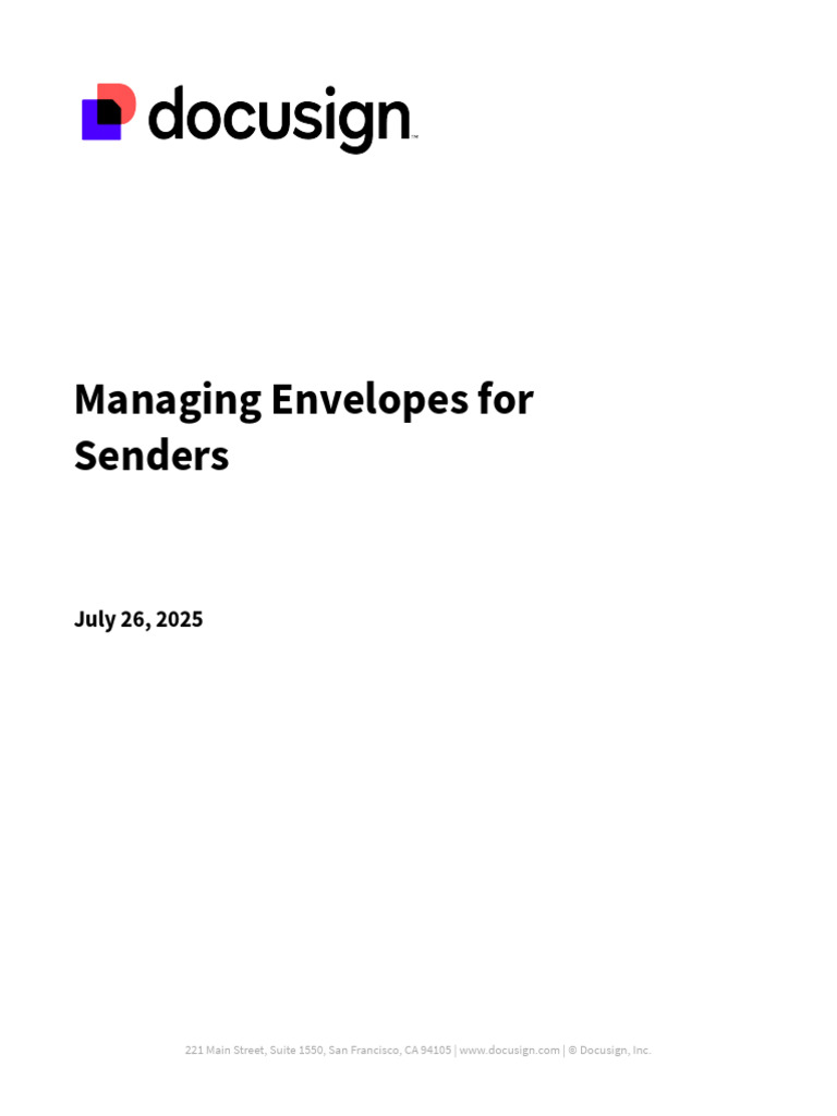 Manage Envelope Access in DocuSign | PDF | Copyright | Computing