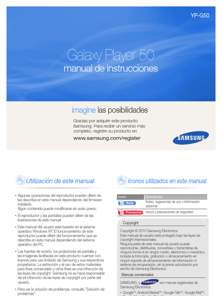 YPG50-EUROPE-SPANISH | PDF | Auriculares | Pantalla táctil