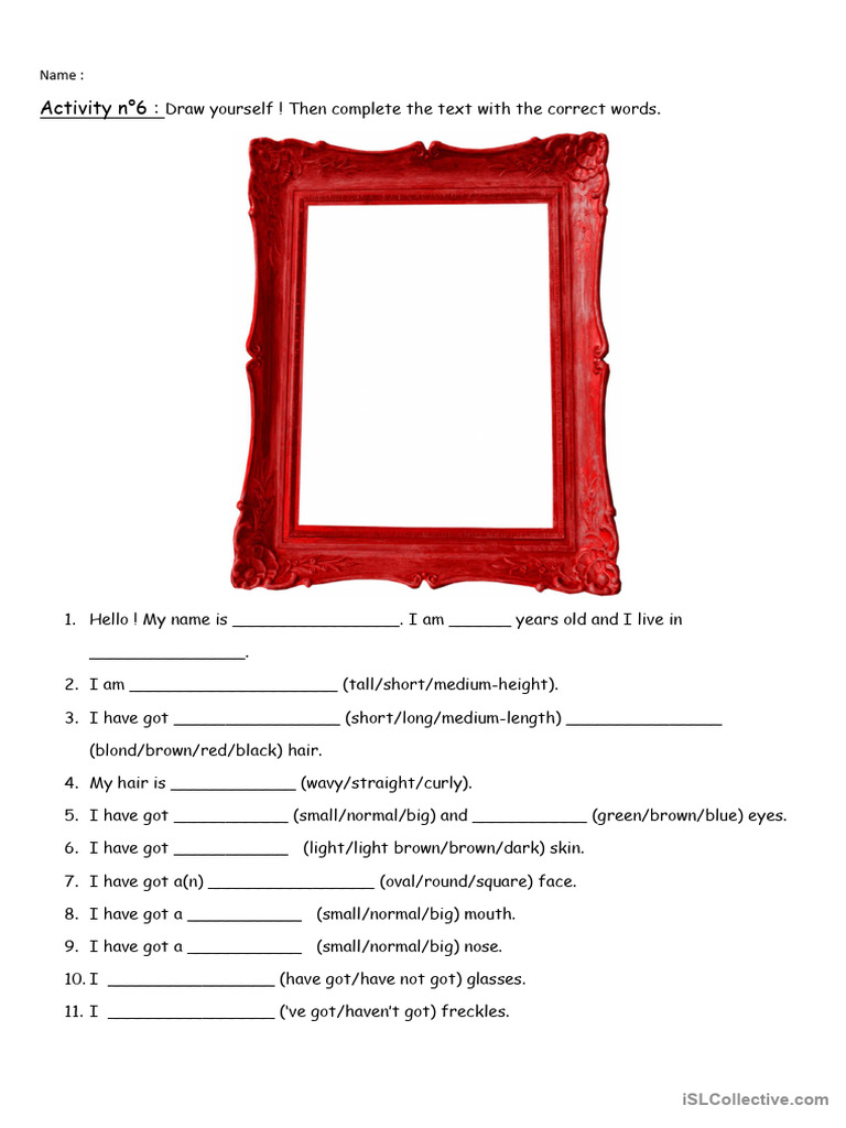 Describing Myself | PDF