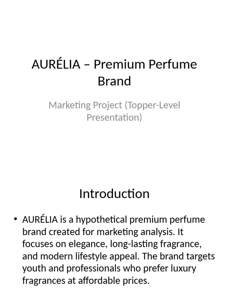 Aurelia_Perfume_Topper_Level_Project | PDF