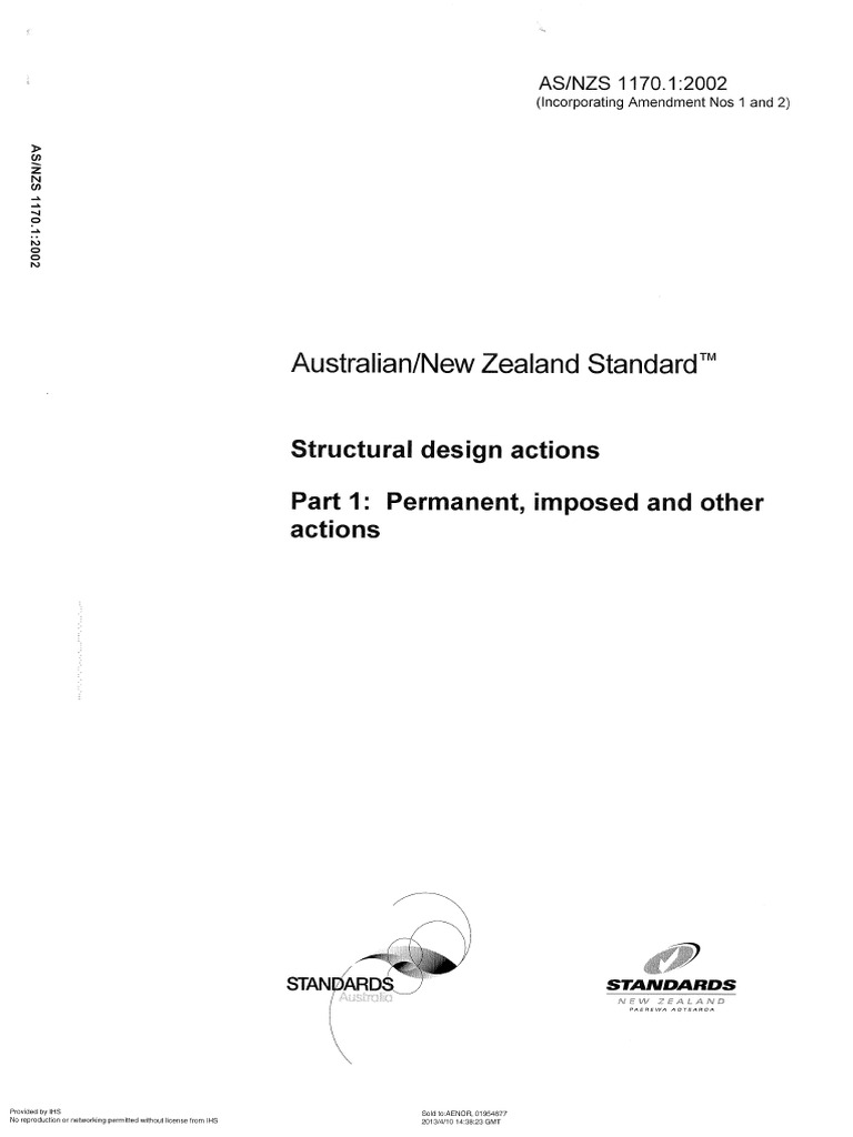 As-Nzs 1170.1 | PDF