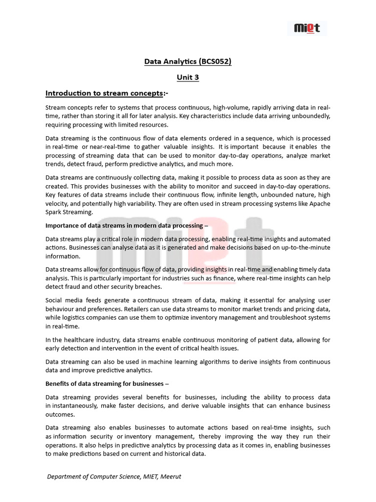 Unit 3 Data Analytics BCS052_251108_092229 (1) (1) | PDF | Sampling ...