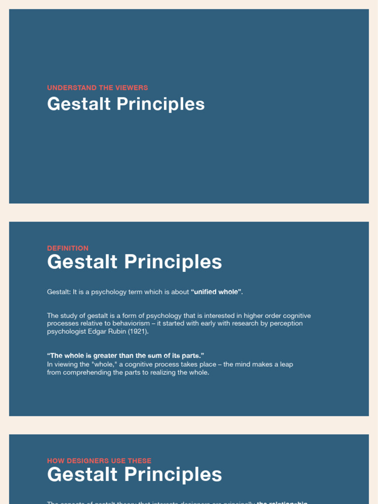w1 Gestalt Principles | PDF | Neuropsychological Assessment ...
